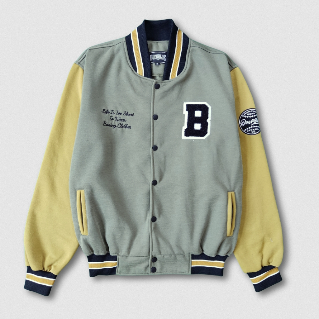 Jual Jaket Baseball Varsity HURUF INISIAL BISA DIGANTI PILIH BEBAS A ...