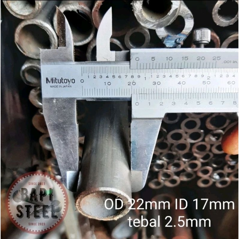 Jual pipa besi seamless 22/17 panjang 21cm | Shopee Indonesia