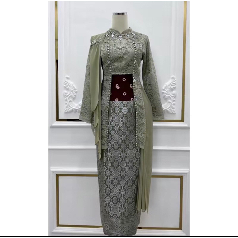 Jual kebaya kutu baru modern-kebaya wisuda-kebaya lamaran-kebaya pengantin | Shopee Indonesia