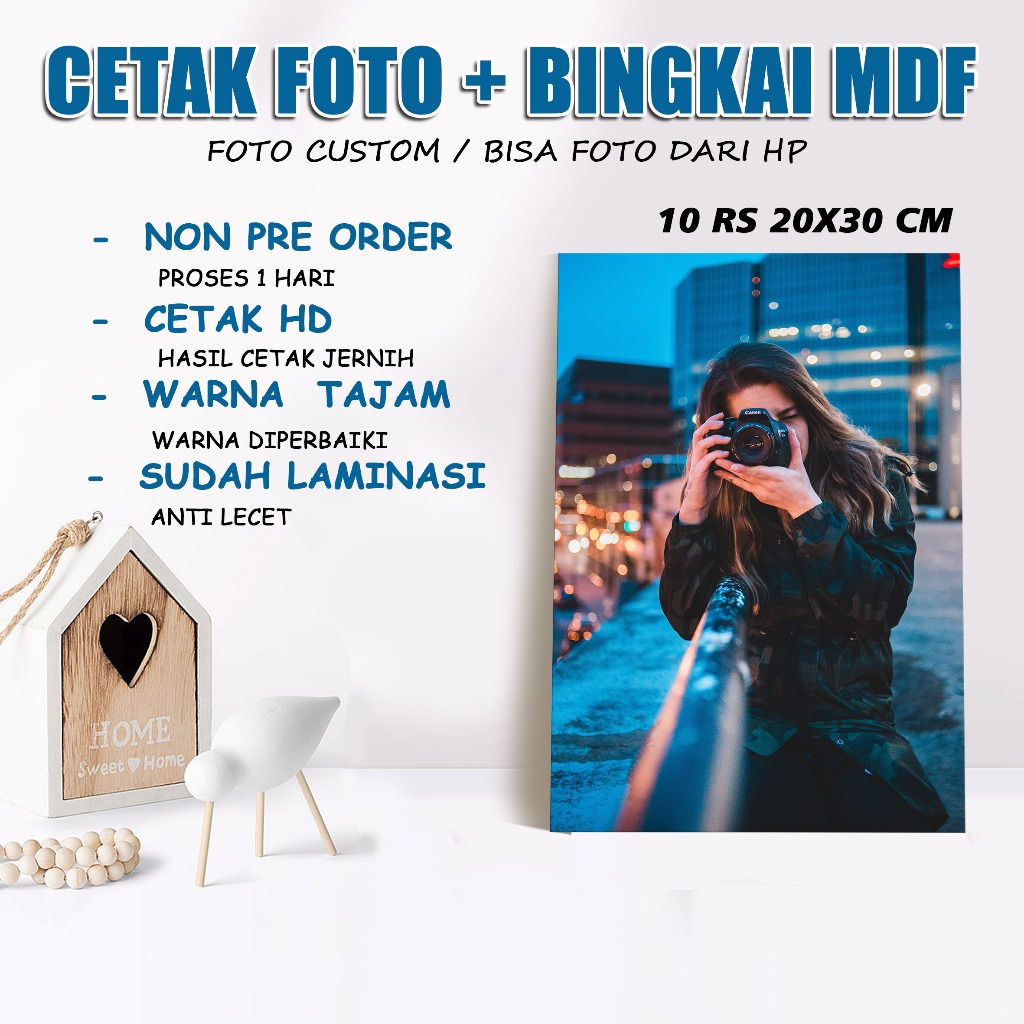 Jual Cetak Foto 10Rs + Bingkai HD mnimalis 20x30 cm | Shopee Indonesia