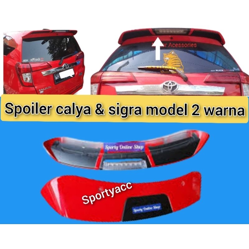 Jual Spoiler Toyota Calya sigra isk | Shopee Indonesia