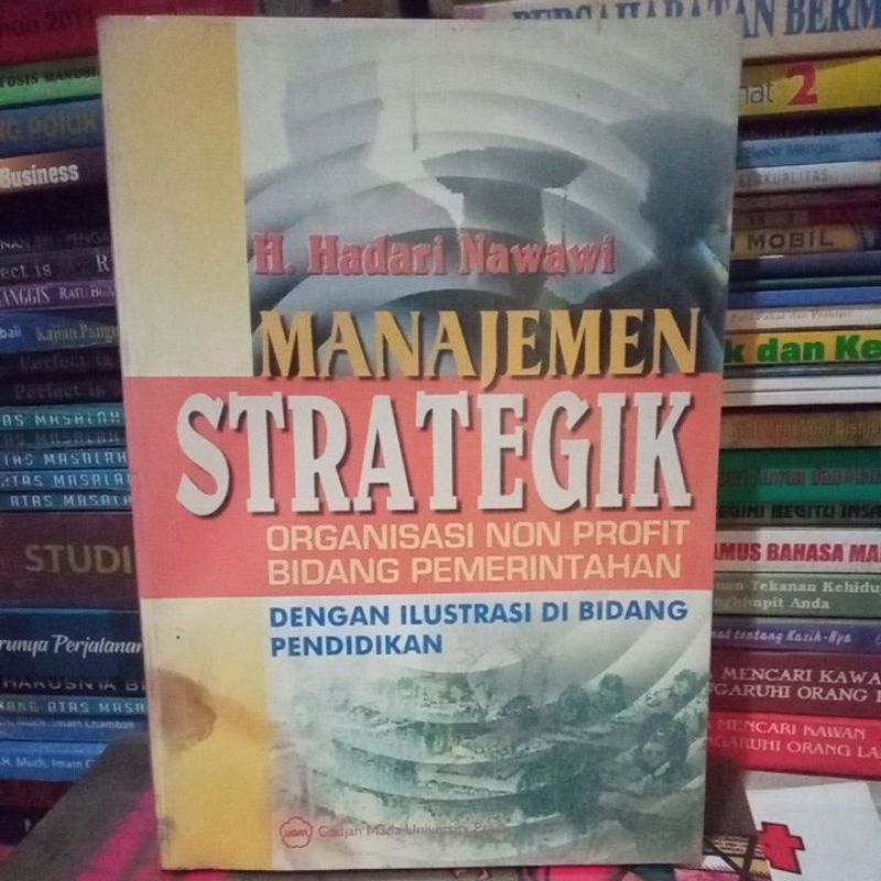 Jual Manajemen Strategik organisasi non profit bidang pemerintahan dengan ilustrasi di bidang ...