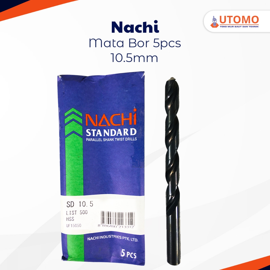 Jual NACHI Mata Bor Besi HSS 10,5 mm Asli Original 10.5mm | Shopee Indonesia