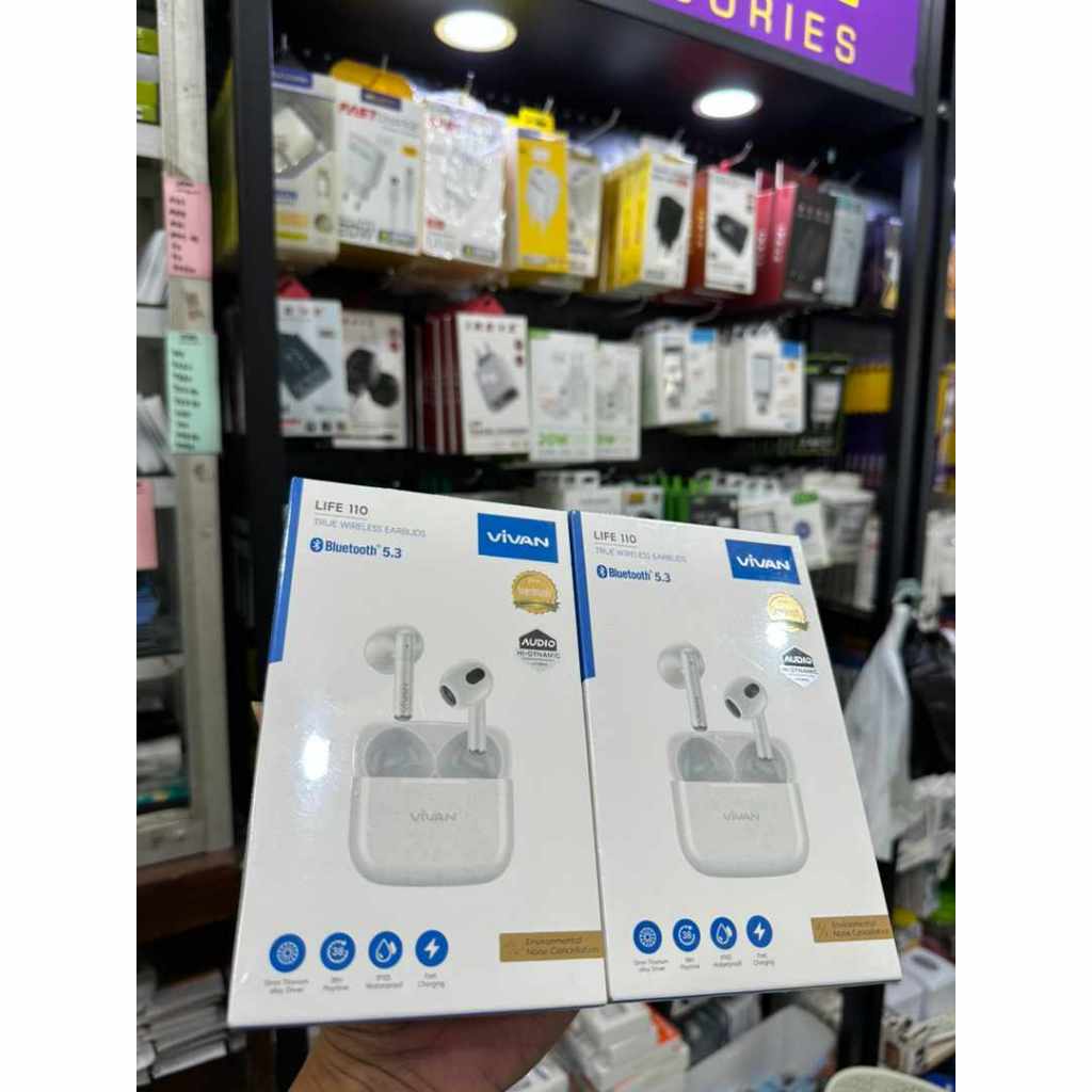 Jual TWS Vivan Life 110 Earbuds ENC TWS Bluetooth5.3 Low Latency Extra ...