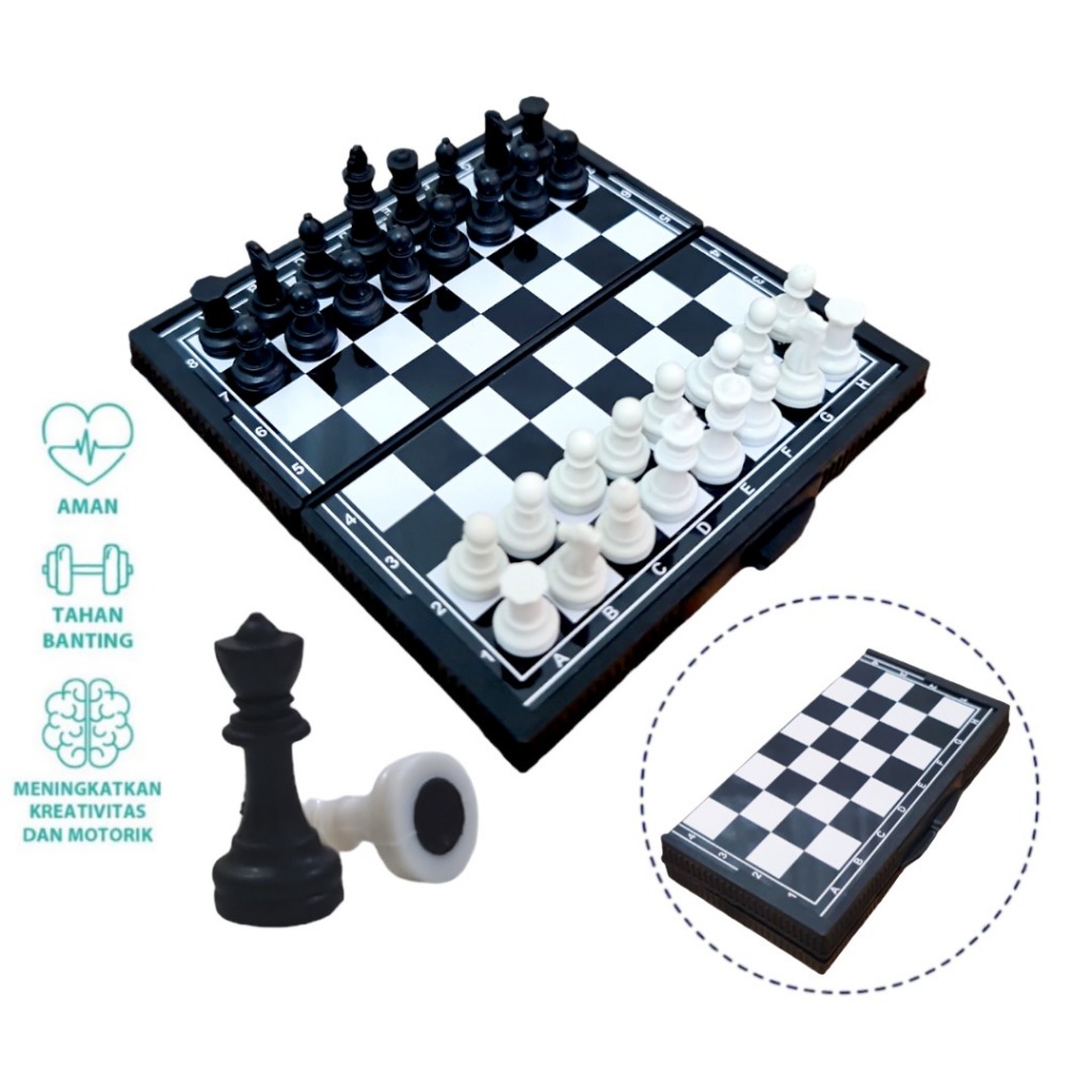 Jual Chess Game mainan catur mainan papan catur magnetic chess | Shopee ...
