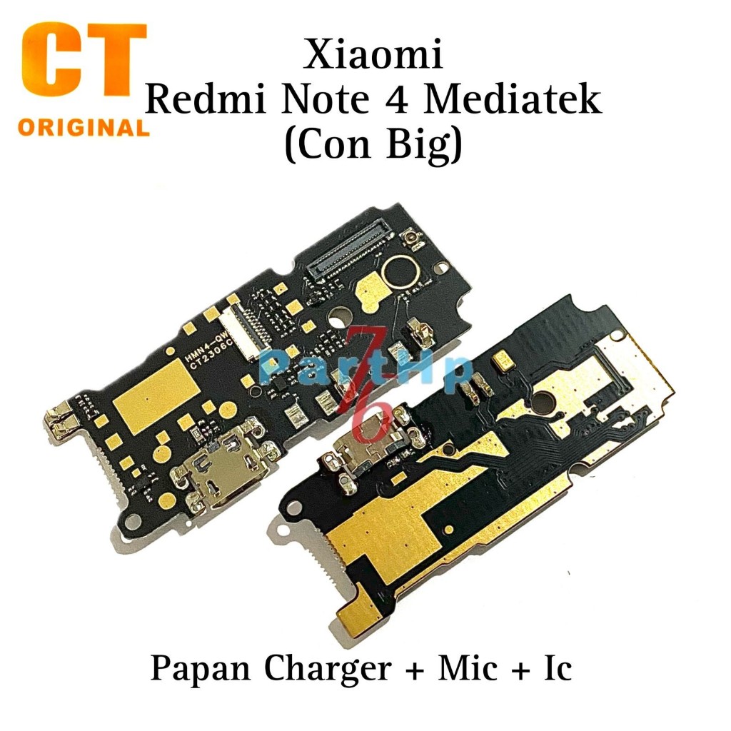 Jual Papan Konektor PCB Charger Mic + IC Xiaomi Redmi Note 4 Note4 Mediatek Connector Big ...