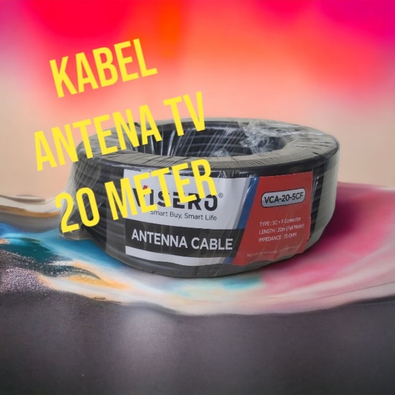 Jual Kabel Antena TV 15 Meter dan 20 Meter Antena Digital | Shopee Indonesia