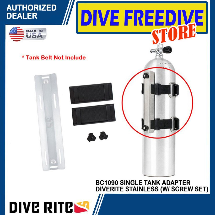 Jual BC1090 Diverite Sparepart Single Tank Adapter Dive Rite Stainless BCD Connector Penyangga ...