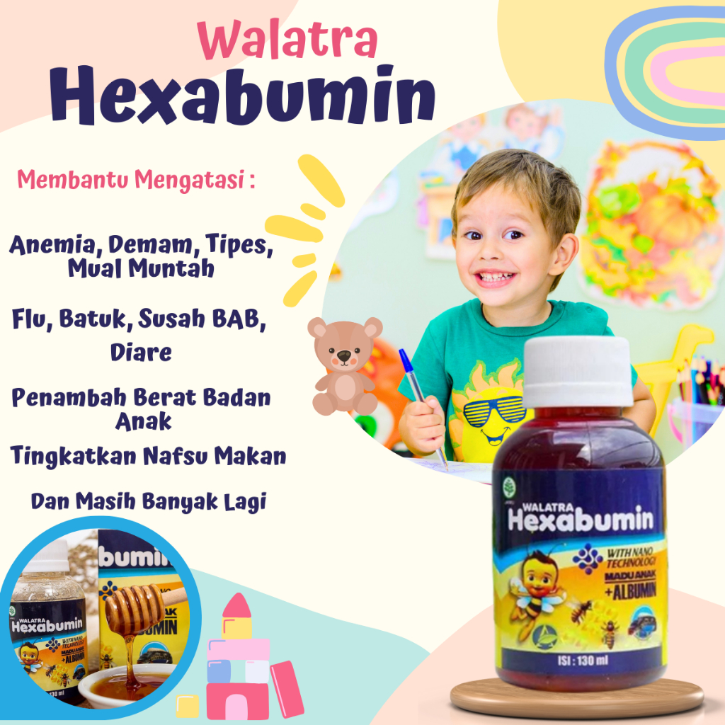 Jual Walatra Hexabumin With Nano Tecnology Madu + Albumin Asli 100% ...