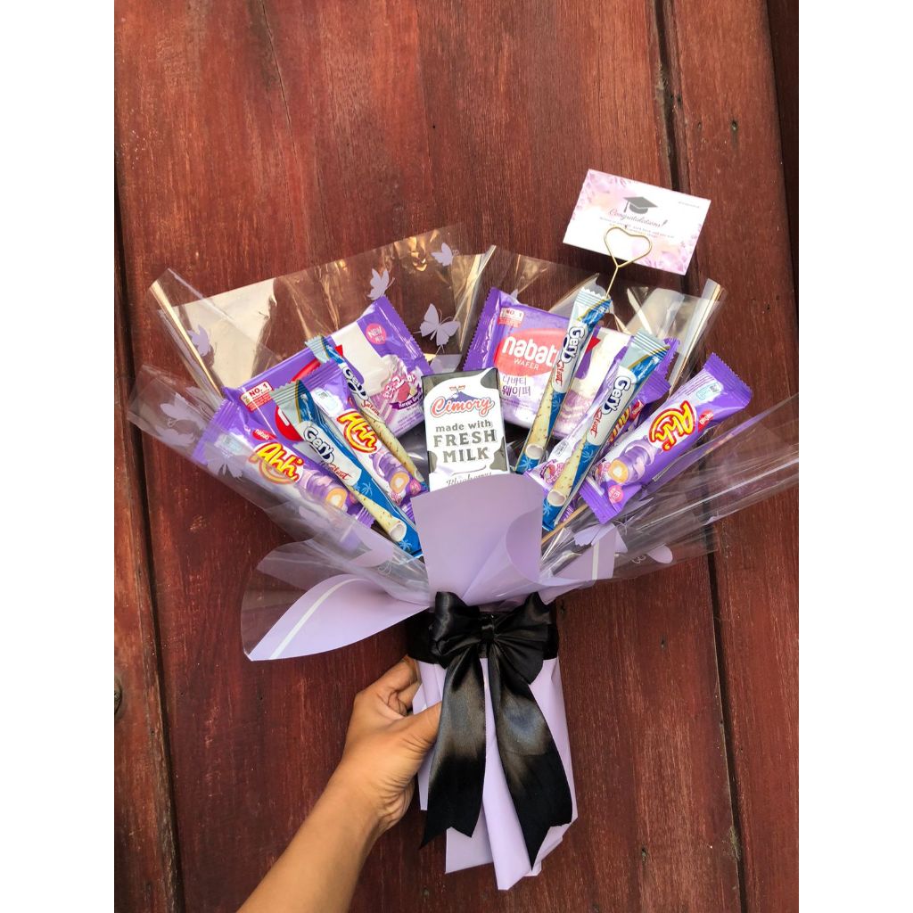 Jual Bouquet Snack [Bucket Snack Custom untuk Wisuda,Sempro, Ulang ...