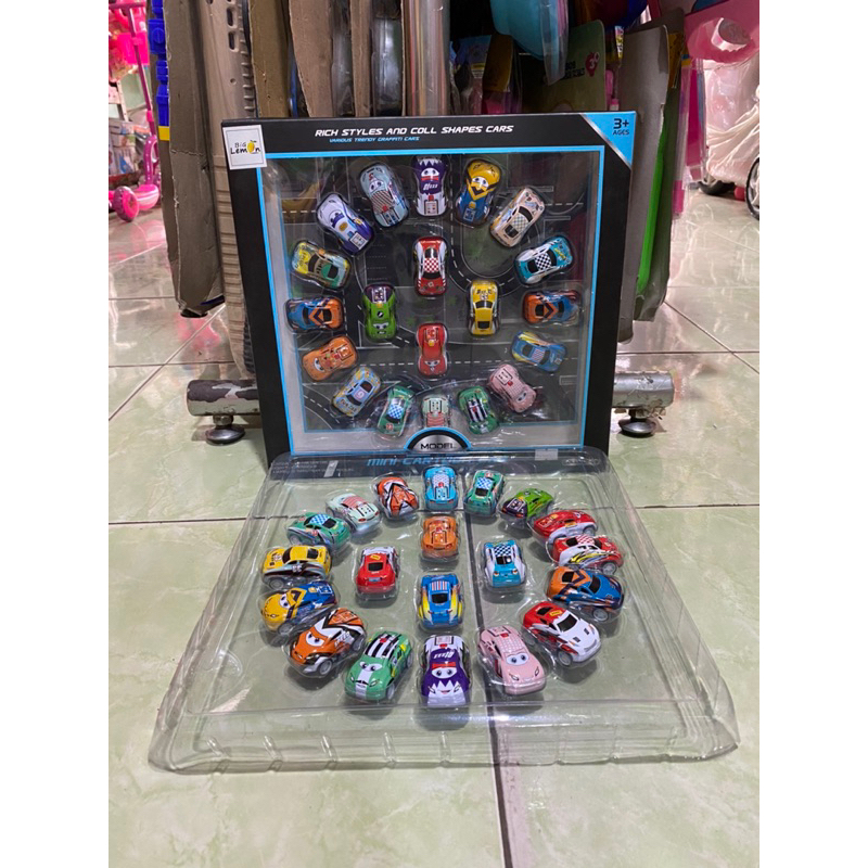 Jual Mainan Mobil mini isi 20 pc ( Pull back ) | Shopee Indonesia
