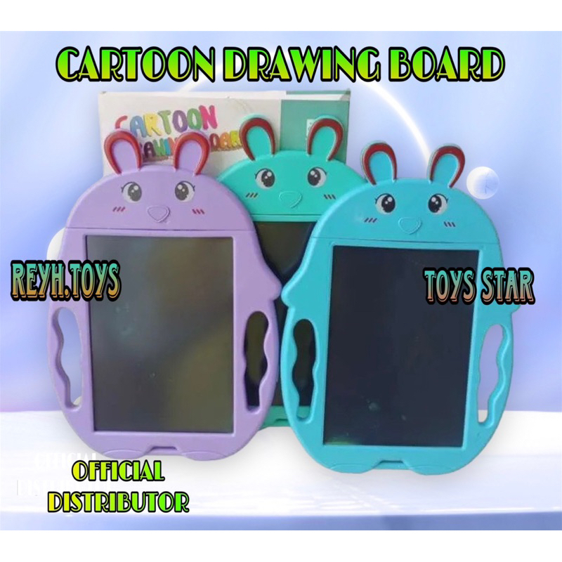 Jual Mainan Anak Papan Menggambar Cartoon Drawing Board YU 5 Mainan Tab ...