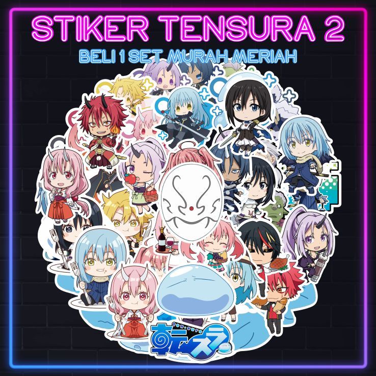 Jual [1 Pack isi 50 pcs] Stiker Tensura : Tensei shitara Slime Datta ...