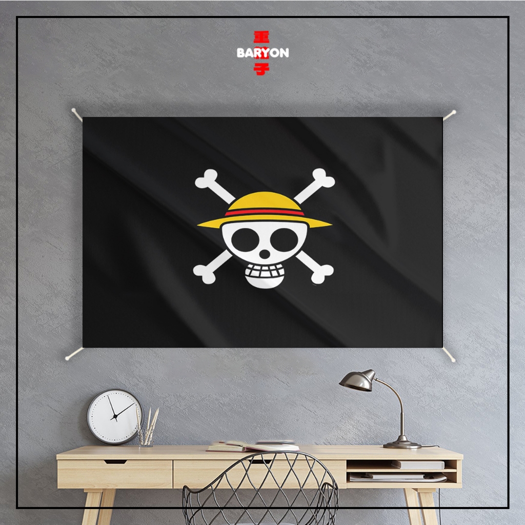 Jual BARYON Bendera Anime ONE PIECE Luffy Robin Brook Usopp Jinbei Zoro ...