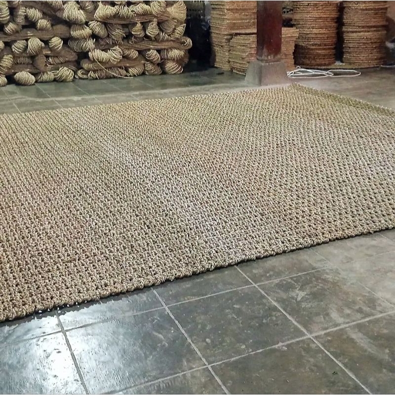 Jual Rug Seagrass Kotak Jumbo 300x200cm / Karpet Tikar Anyaman Seagrass ...