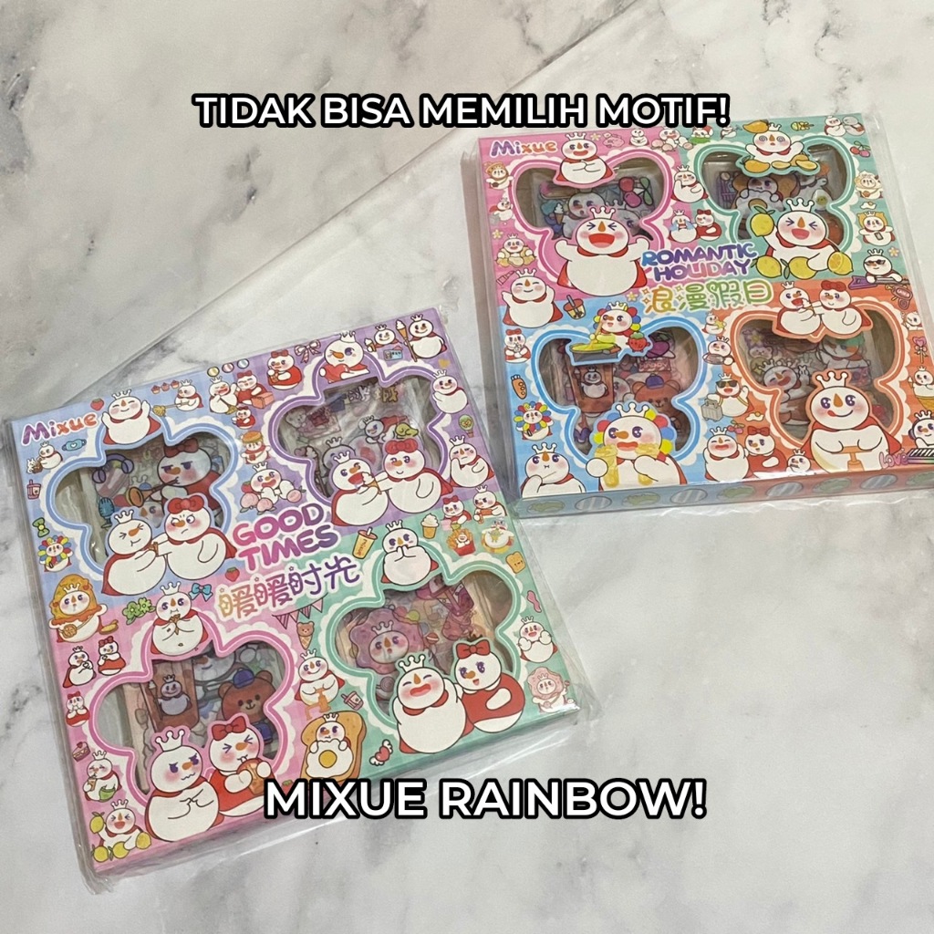 Jual Stiker 2D 100 Lembar Sticker Mixue Kartun Lucu Anti Air | Shopee ...