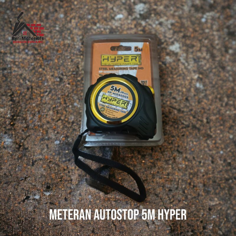 Jual Meteran autostop 5m hyper / meteran 5m / meteran autostop | Shopee ...