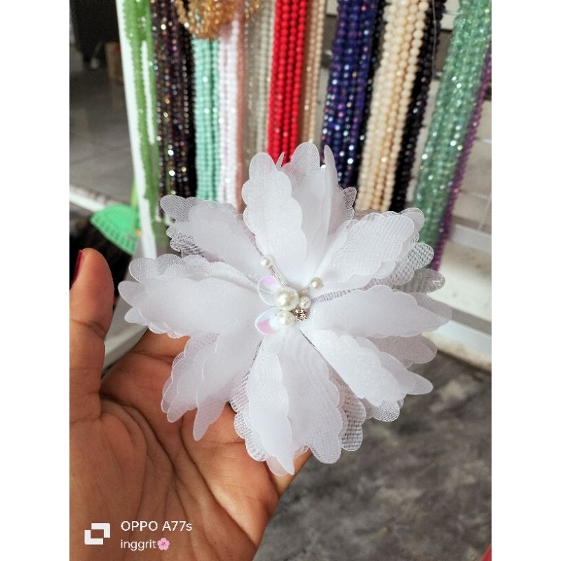 Jual Aplikasi Bunga Solder Jumbo/Aplikasi Bunga 3D jumbo 10cm | Shopee ...