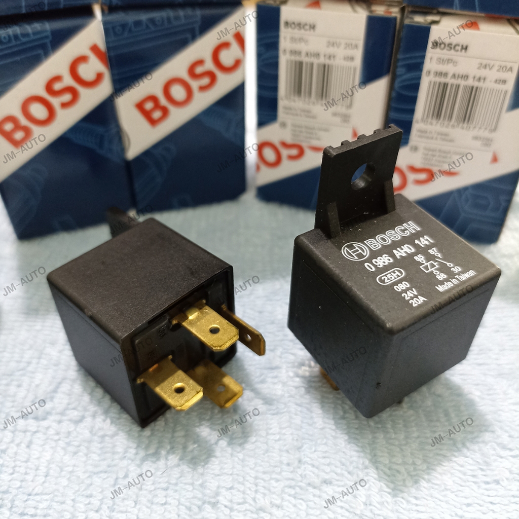 Jual Relay Bosch K4 Hitam 12v 24v kaki 4 Universal Mobil Motor | Shopee Indonesia
