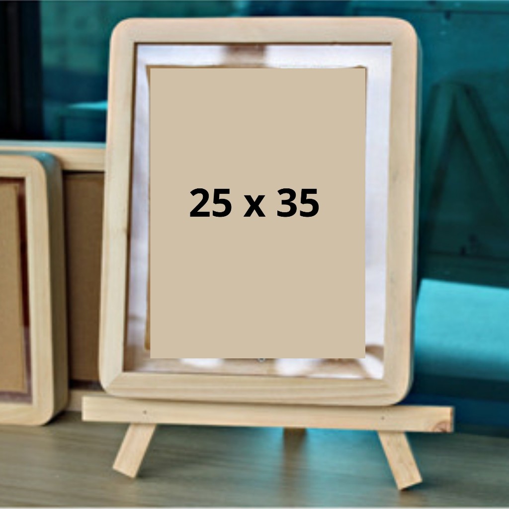 Jual Pigura / Frame Foto / Bingkai kayu 3D ukuran 25X35 (SUDUT TUMPUL ...
