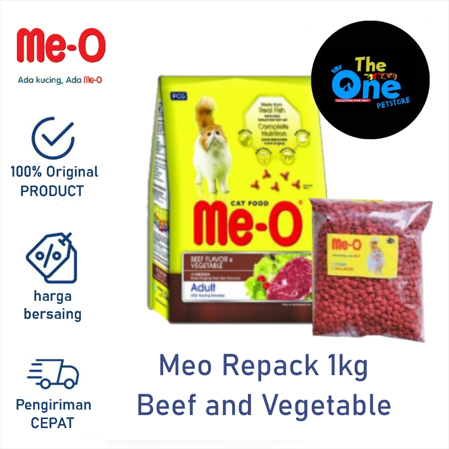 Jual Makanan Kucing MEO 1Kg Catfood MeO Adult 1 Kg all Variant repack ...