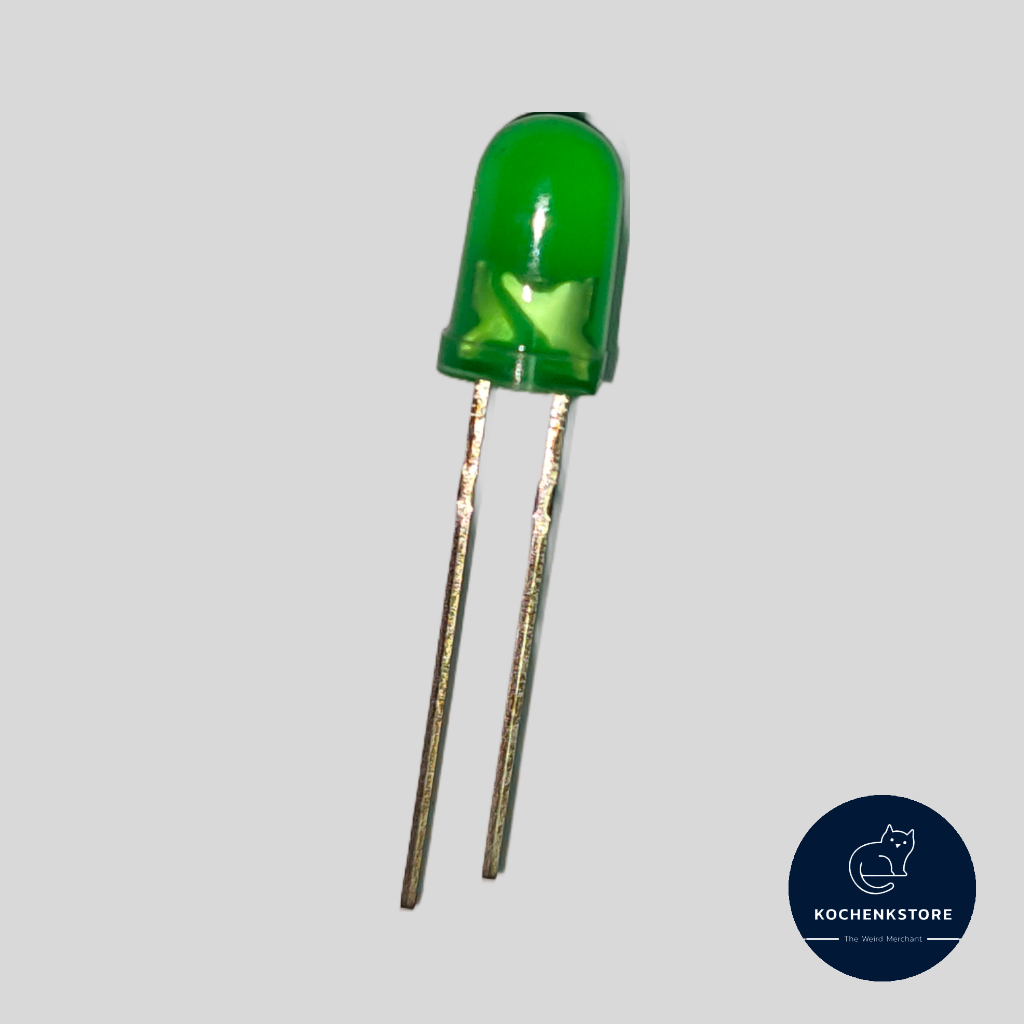 Jual Lampu LED 5mm Diode Hijau Super Bright Green Diffused | Shopee ...