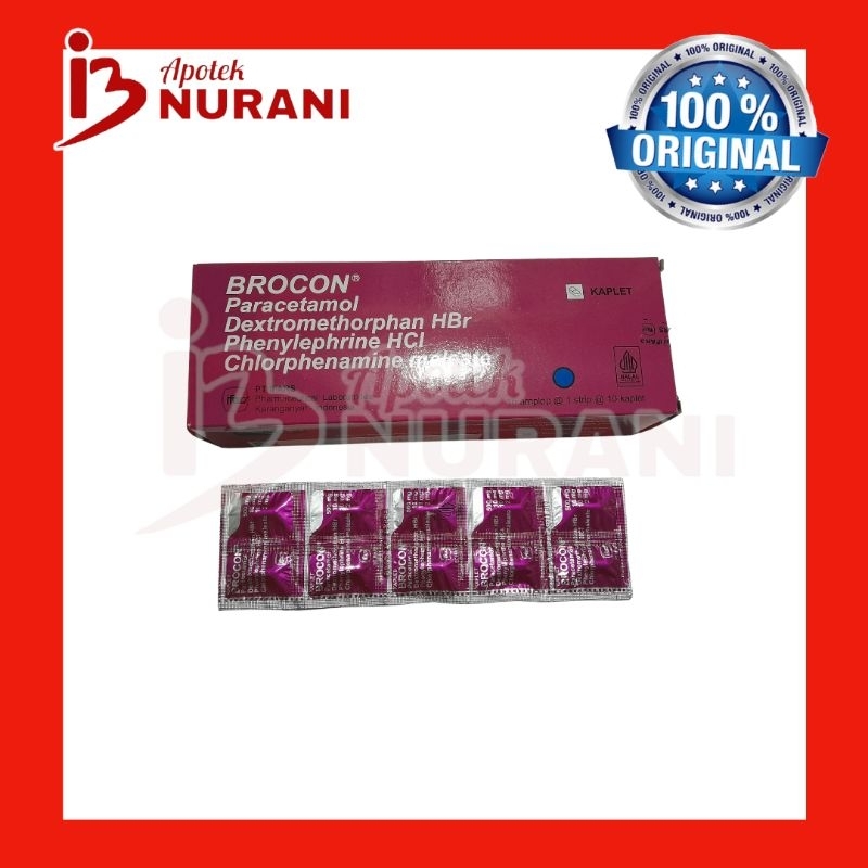 Jual BROCON STRIP @10 TABLET obat batuk pilek | Shopee Indonesia