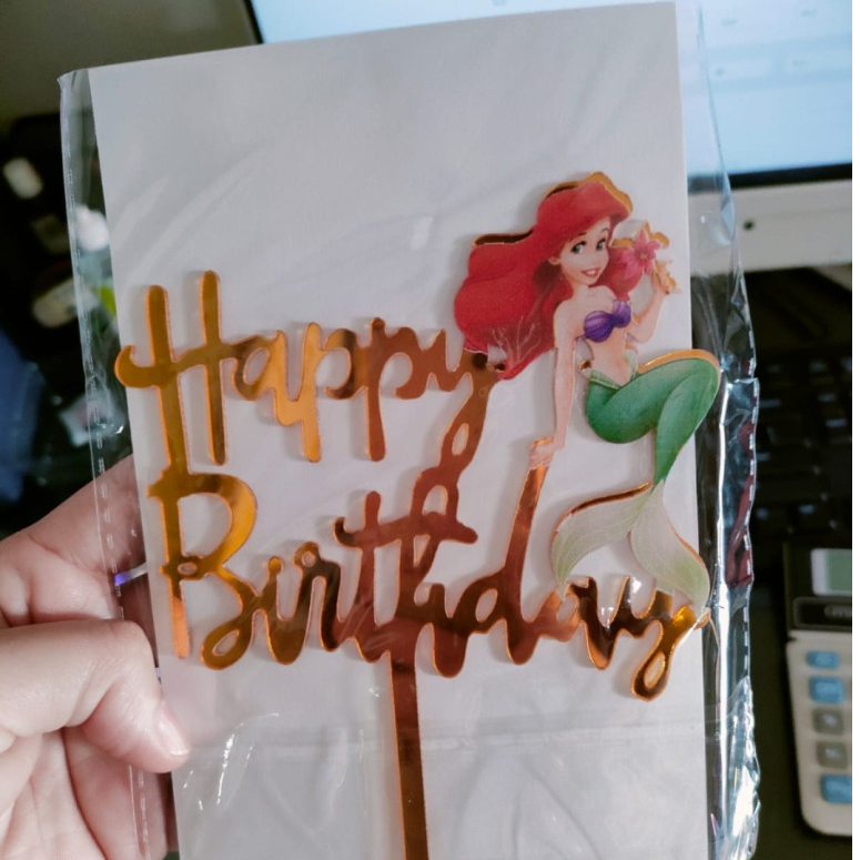 Jual Cake Topper Ariel Mermaid Putri Duyung/Hiasan Kue Miniatur ...