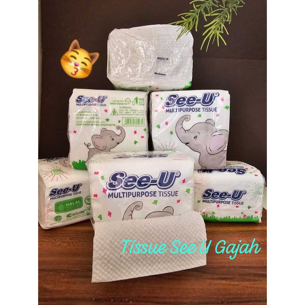 Jual BACA! Tissue See U Gajah (PACKING PRESS) bungkus see-u ...