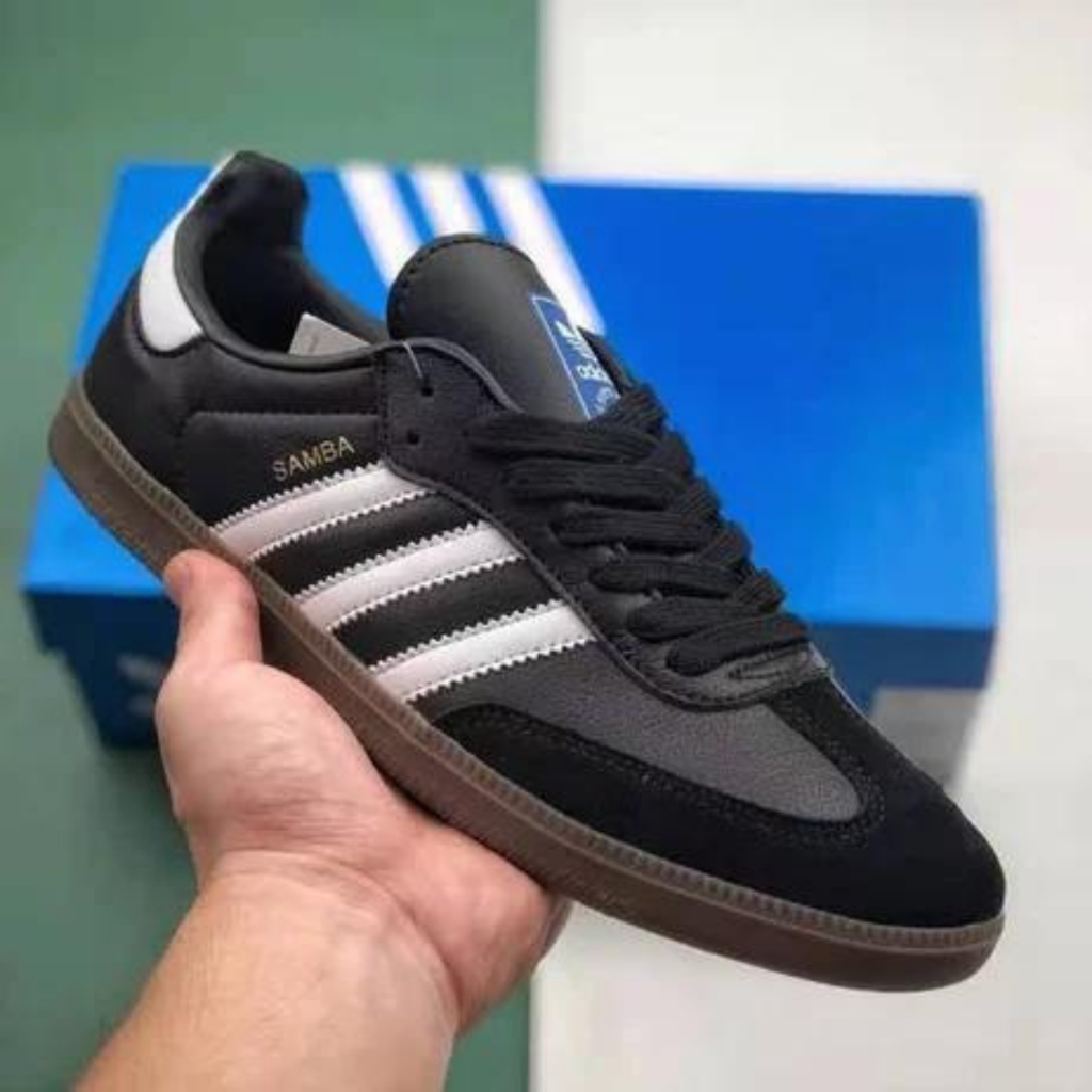 Jual Adidas Samba OG White Black Sol Gum / Sneakers Pria Original ...