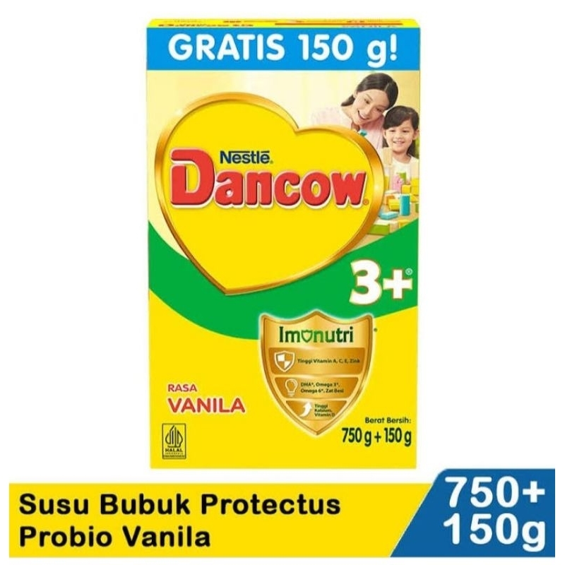 Jual DANCOW 3+ 750g +150g Vanilla | Shopee Indonesia