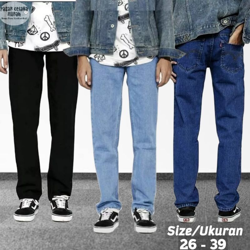 Jual Denim Celana Jeans Pria Celana Gombrang Pria Jeans Cowok Dewasa ...
