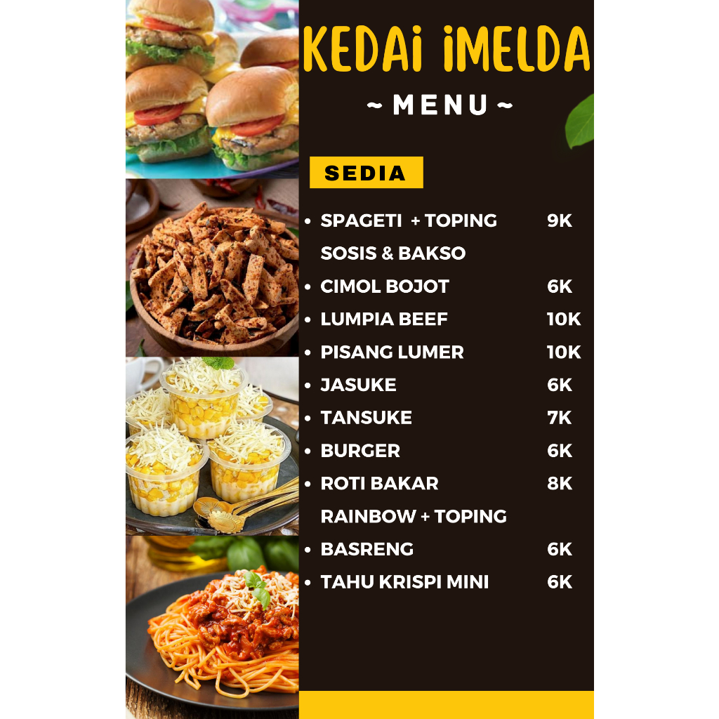 Jual JASA CETAK DAN DESAIN DAFTAR MENU UKURAN F4 | Shopee Indonesia