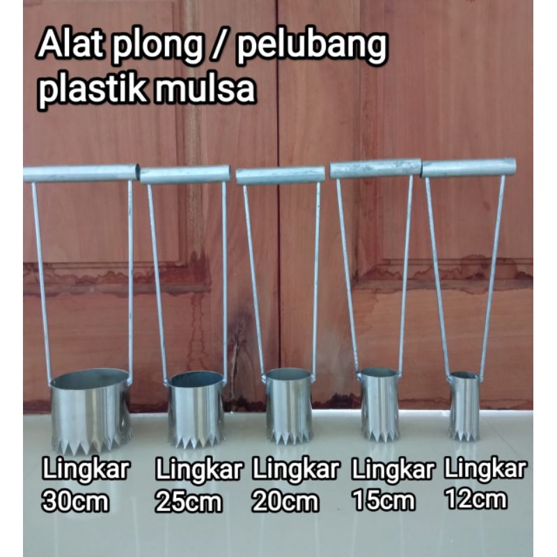 Jual Alat plong/pelubang plastik mulsa berbagai ukuran bahan stainless ...