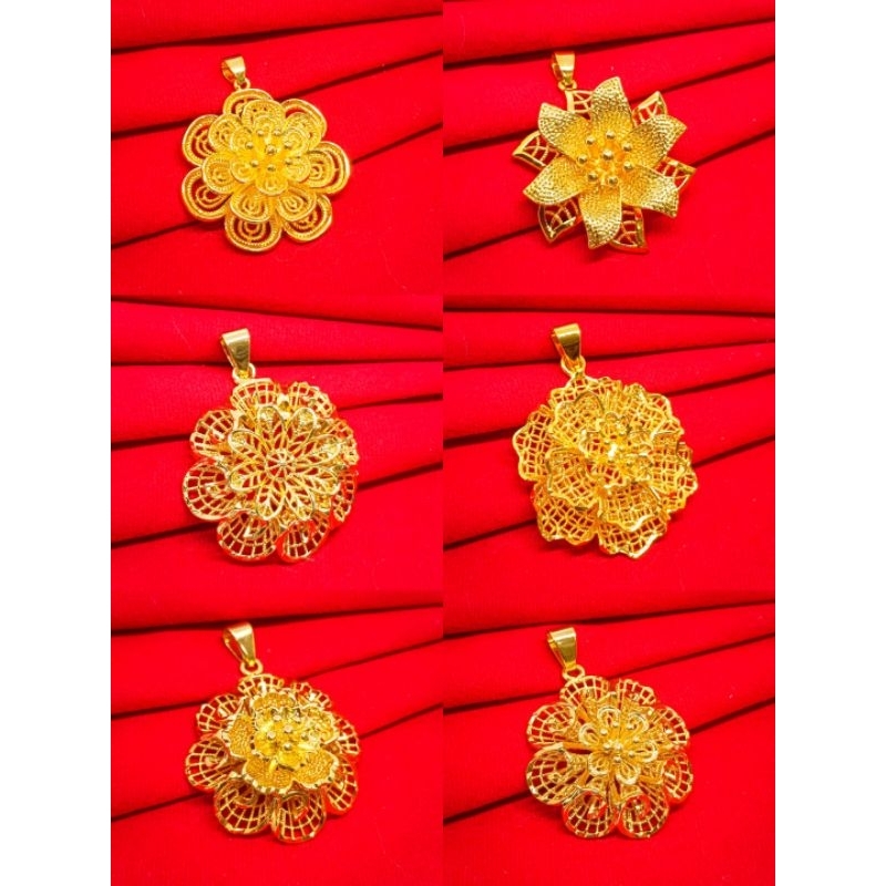 Jual Liontin Bunga Terbaru lapis emas 24 dengan model bunga terbaru model kekinian dan elegan ...