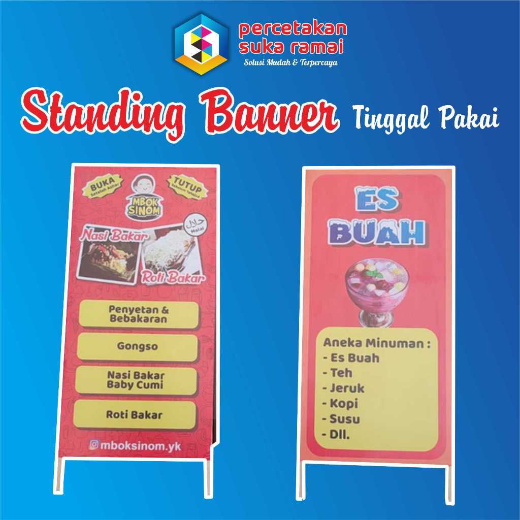 Jual STANDING BANNER RANGKA KAYU | Shopee Indonesia