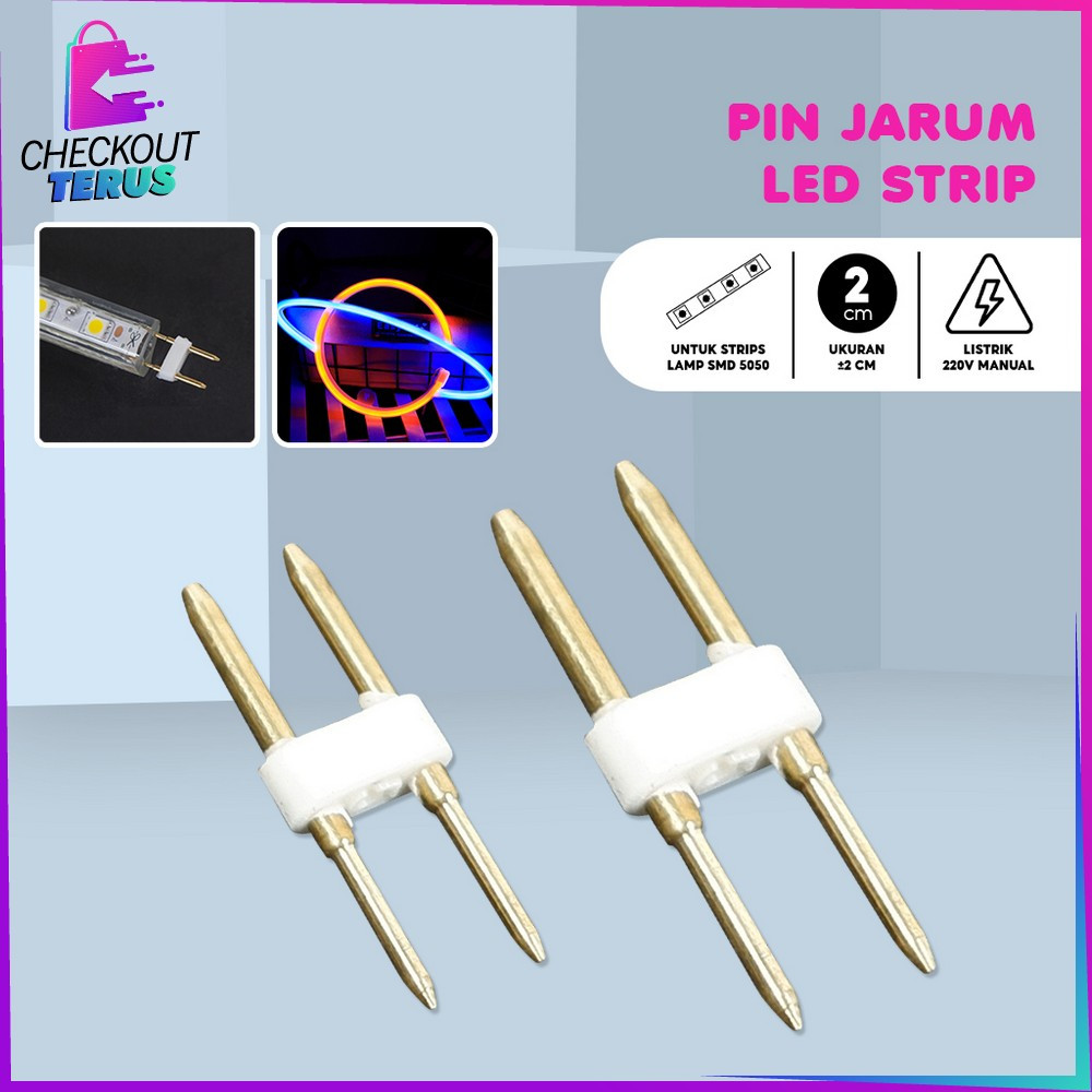 Jual CT C885 Pin Jarum Sambungan Socket Lampu LED Strip Selang 5050 ...
