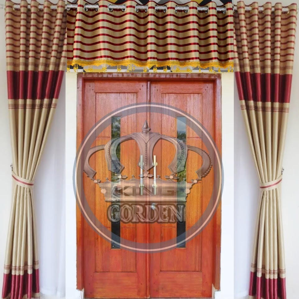Jual Gorden Poni Paket Satu Set Motip Garis Horizontal Model Smokring ...
