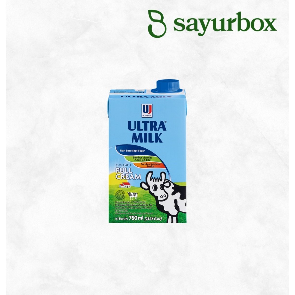 Jual Ultra Milk UHT Full Cream 750 ml Sayurbox | Shopee Indonesia