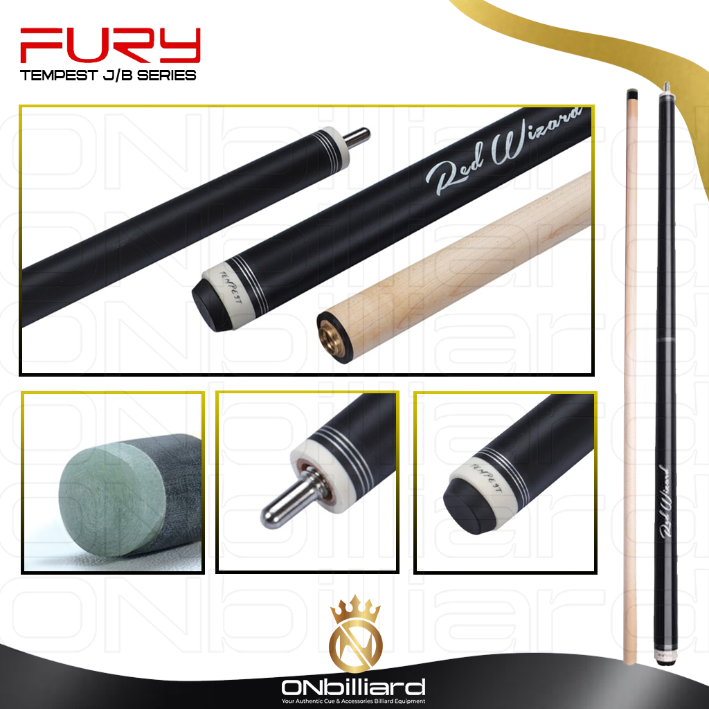 Jual Stick Fury Tempest Jump Break Cue Red Wizard | Fury Tempest ...