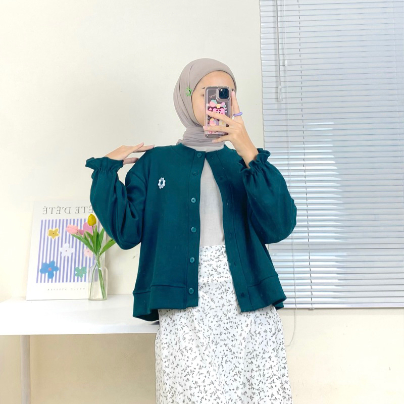 Jual [Marasoe] QYARA CARDIGAN Cardigan Outer Cardigan Korea Cardi Knit Korean Look RIB Knit ...