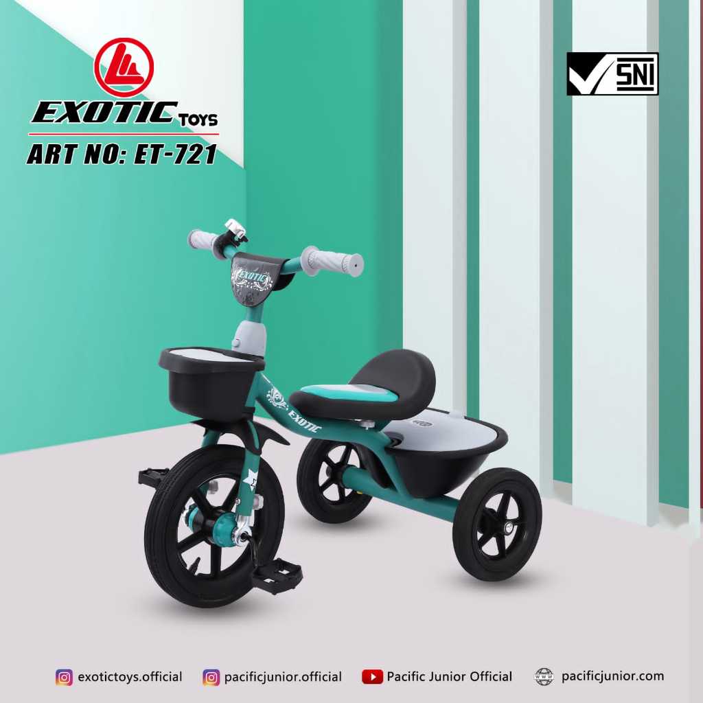 Jual EXOTIC ET-721 Sepeda Anak Tricycle Roda Tiga | Shopee Indonesia