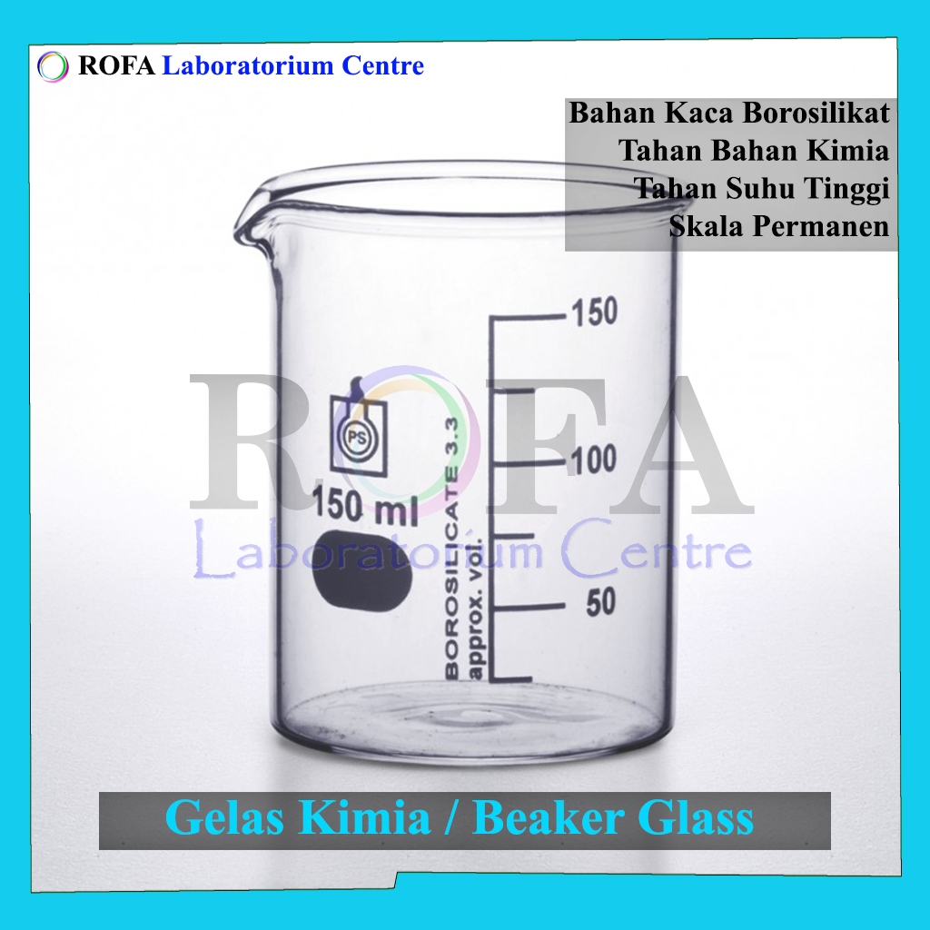 Jual Gelas Kimia / Beaker Glass / Gelas Piala / Gelas Beaker / Gelas ...