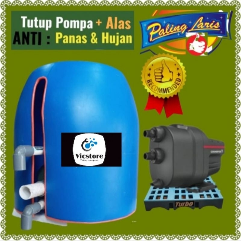 Jual Cover + alas Turbo pompa air pendorong 1 hp 1200 watt scala1 5-55 ...