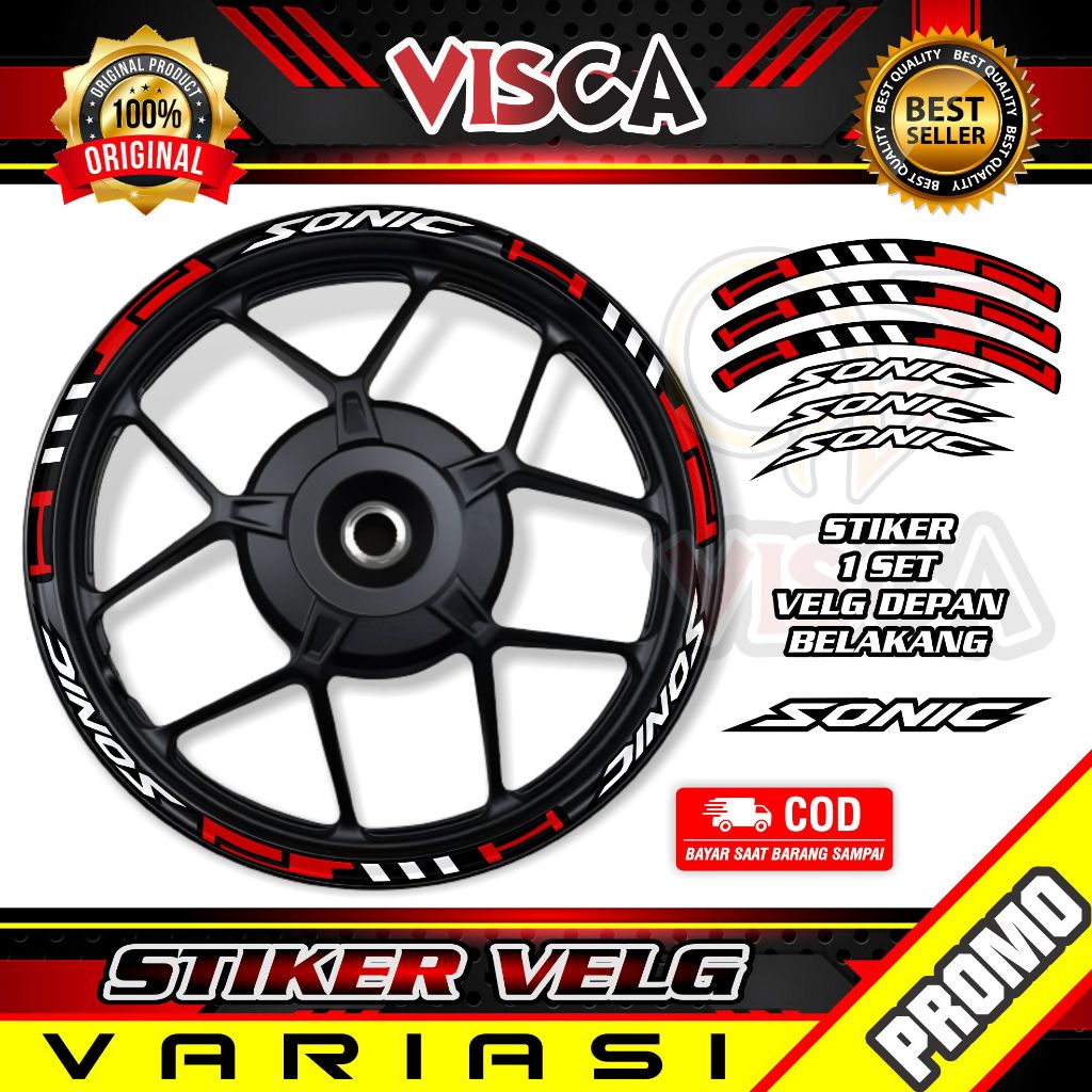 Jual Stiker Velg List Velg Motor Stiker Velg Honda SONIC List Hitech ...