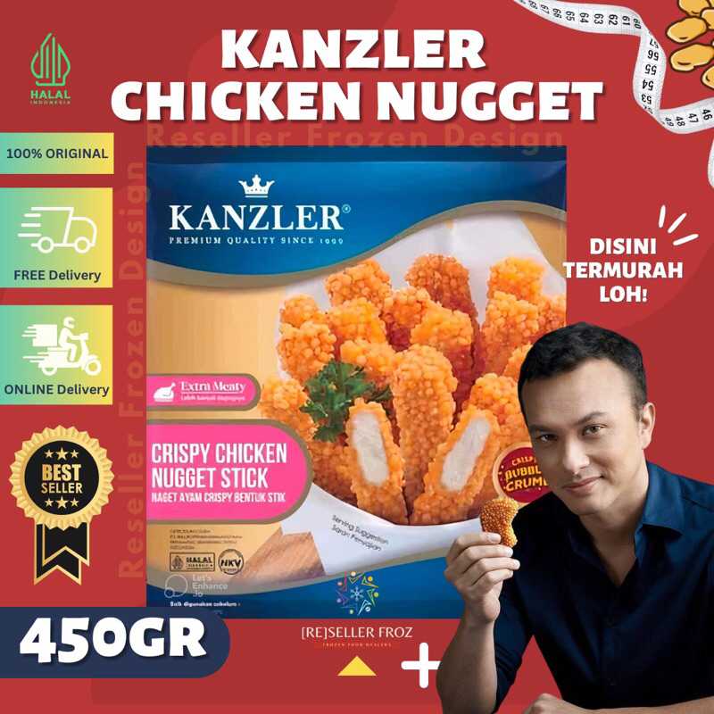 Jual BARU! PREMIUM NUGGET KANZLER STICK | NAGET STIK KRISPI | NAGET ...