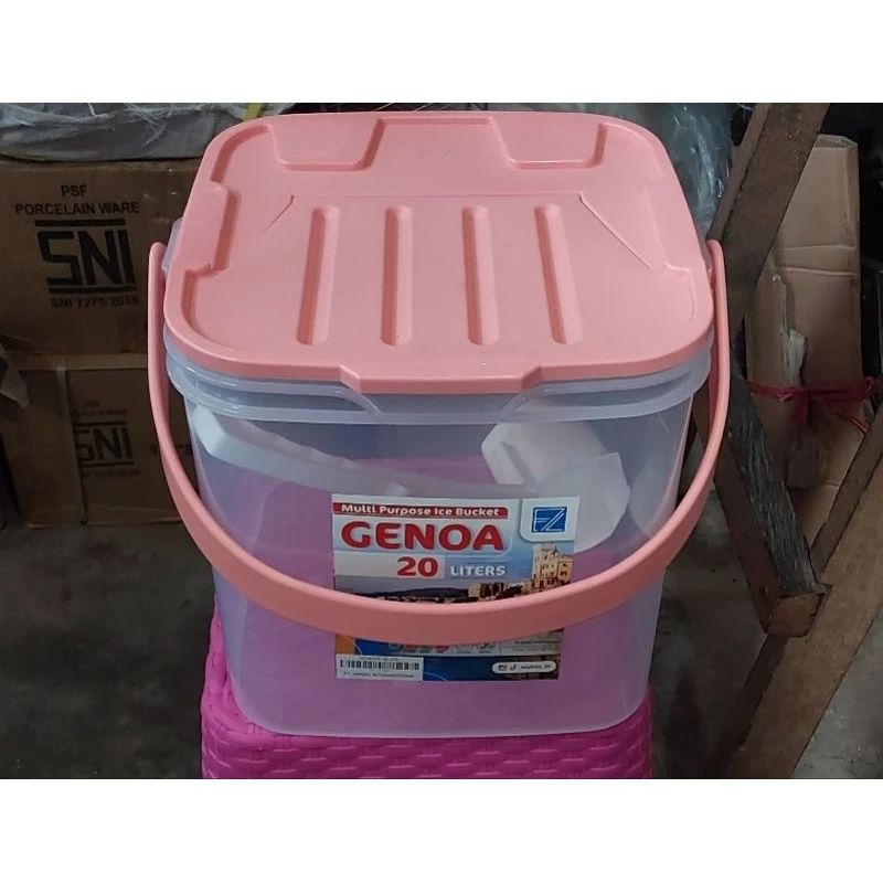 Jual Container Es Genao / Tempat Es Buah + Gayung (20 Liter) | Shopee ...