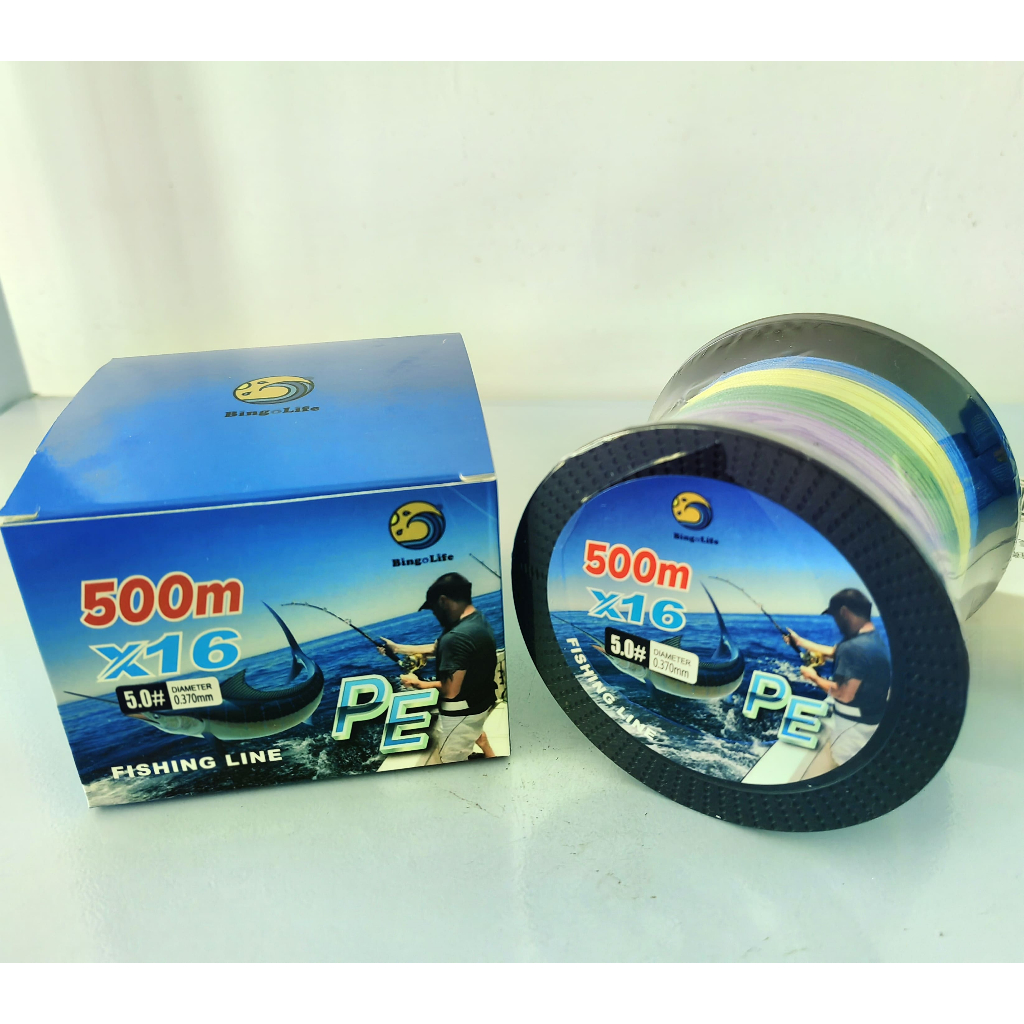 Jual Benang Pancing Kuat Laut senar PE X12 X16 Senar Pancing Kuat 500m ...