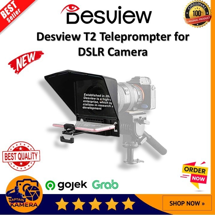Jual Desview T2 Teleprompter for DSLR Camera | Shopee Indonesia