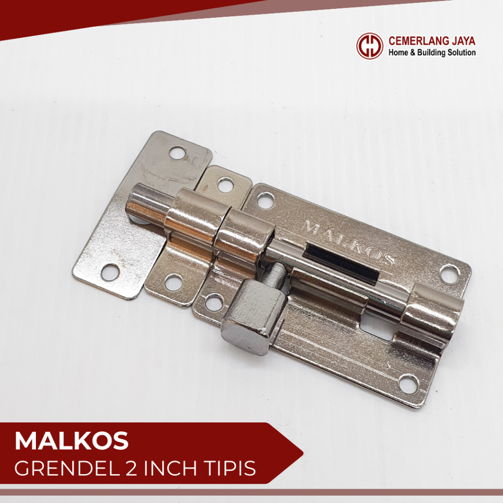 Jual MALKOS - GRENDEL 2 INCH TIPIS - GRENDEL PINTU DAN JENDELA | Shopee ...